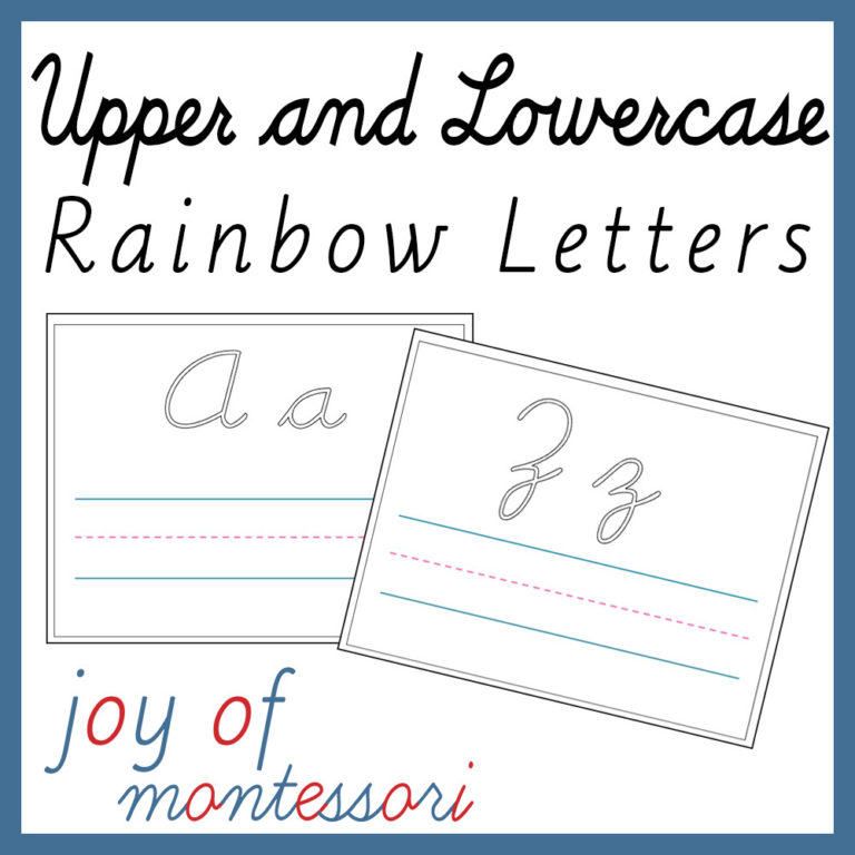 Upper / Lowercase Cursive Template